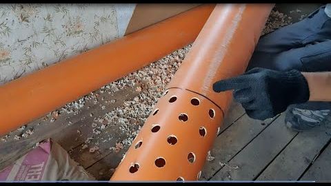 7. Поднятие домика, дренажный колодец