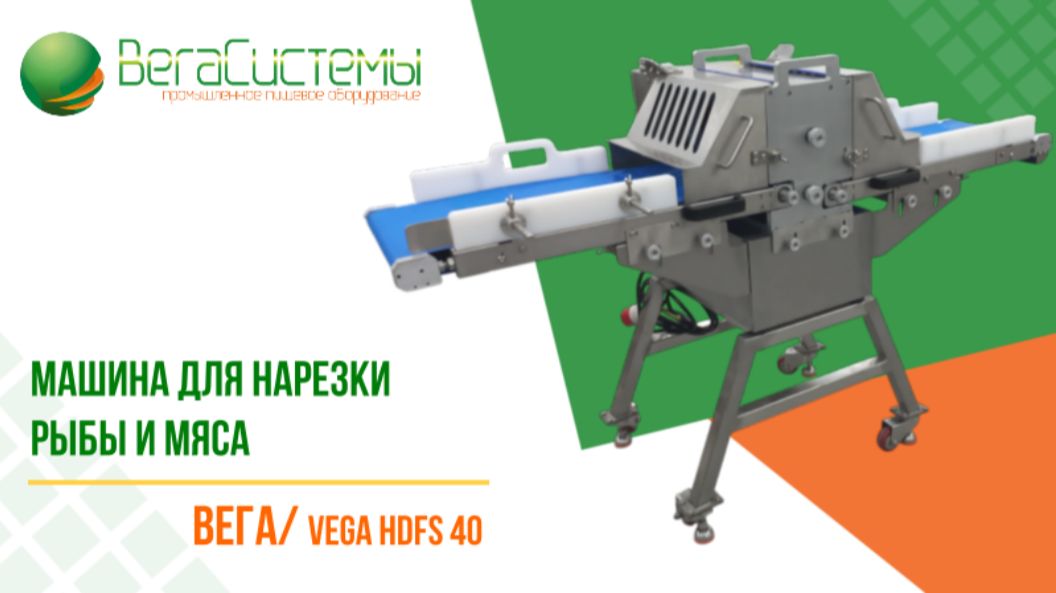 Деликатная нарезка куриного филе и подмороженной говядины на полоски и бруски Вега/Vega HDFS 40