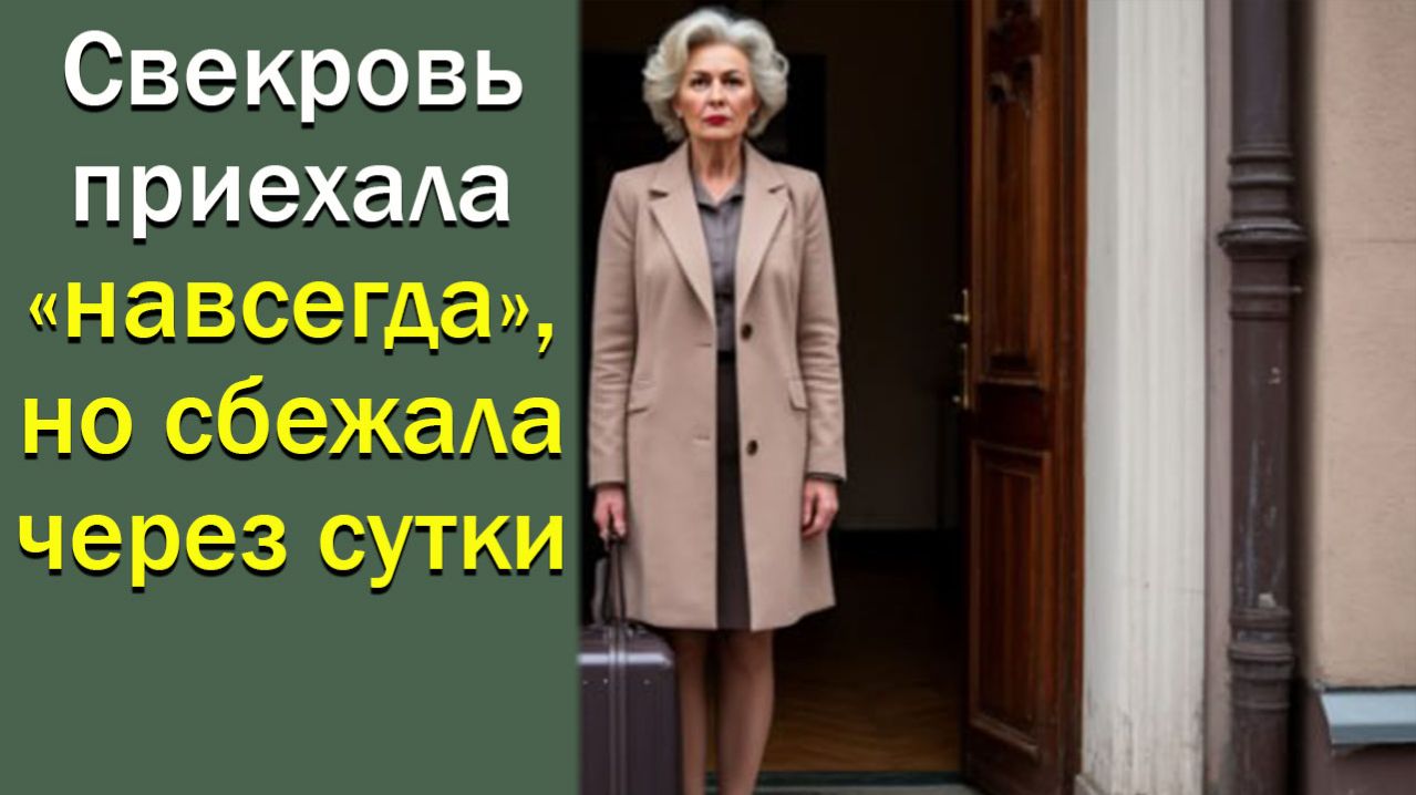 Свекровь приехала «навсегда», но сбежала через сутки