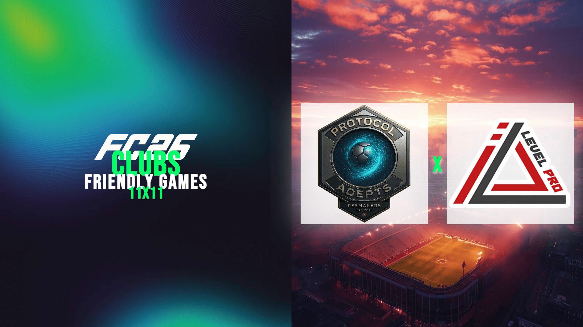 11 на 11 EA Sports FC 26 - Pro Clubs | Товарищеские игры | Protocol Adepts vs Level Pro - 18.03.26