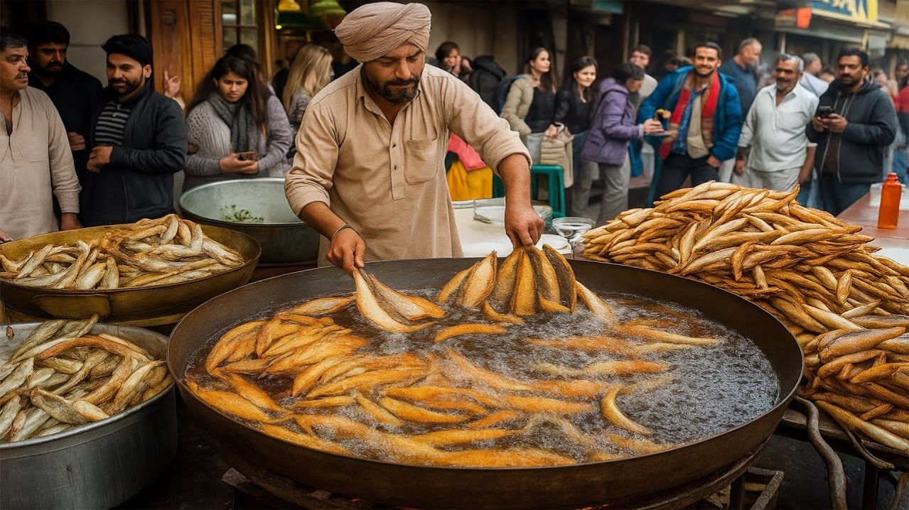 ЗНАМЕНИТАЯ МУМБАЙСКАЯ МАСАЛА С ЖАРЕНЫМИ РЫБНЫМИ ПАКОРАМИ. ХРУСТЯЩИХ РЫБНЫХ ПАКОРА В СТИЛЕ КАРАЧИ.