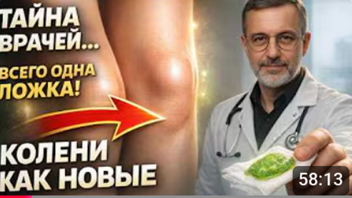 ЭТО средство ВОССТАНОВИТ КОЛЕНИ! Ты забудешь про БОЛЬ НАВСЕГДА