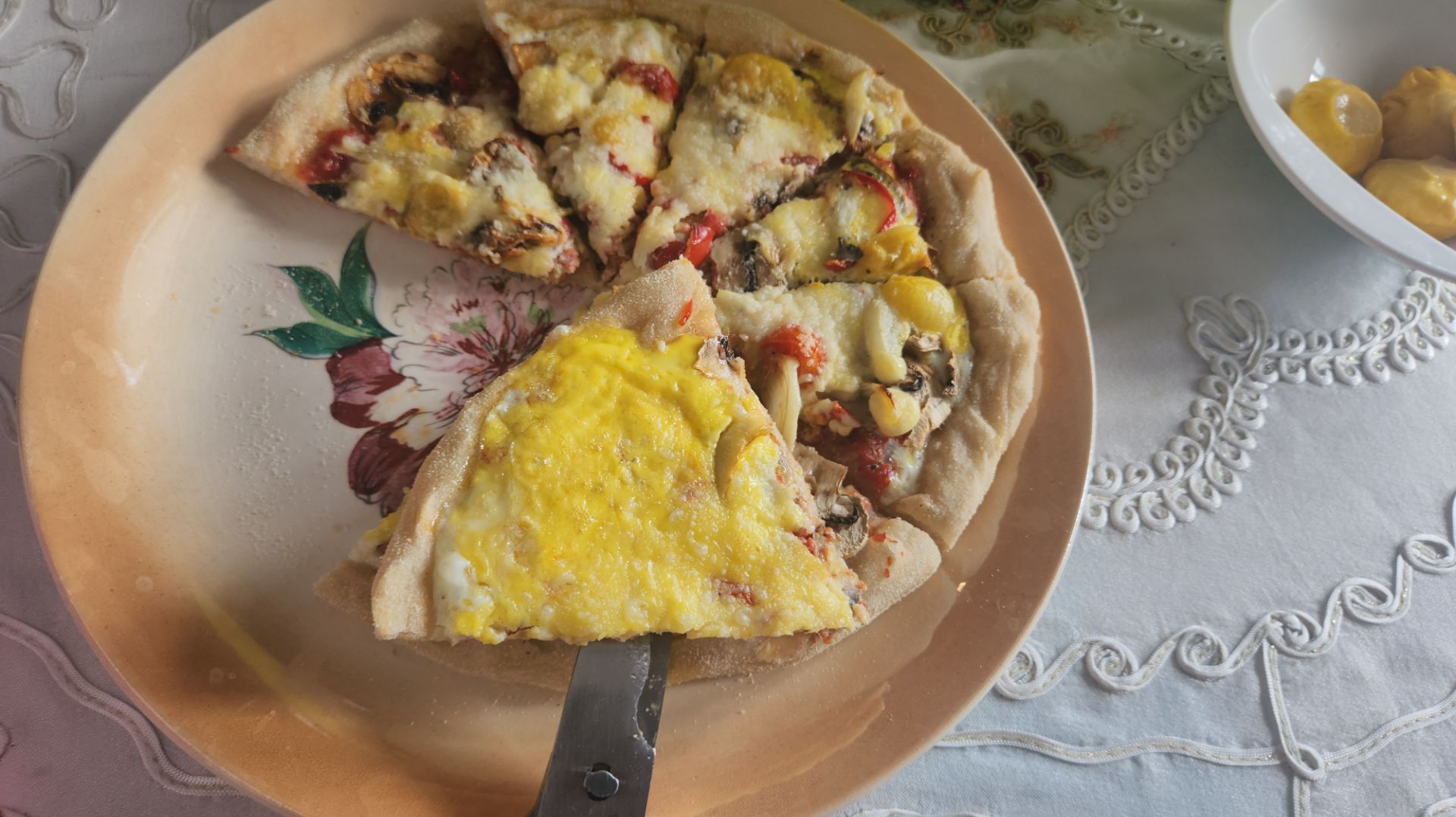Пицца 🍕 с грибной 🍄 яичницей 🍳 холодной ферментации 🥶
