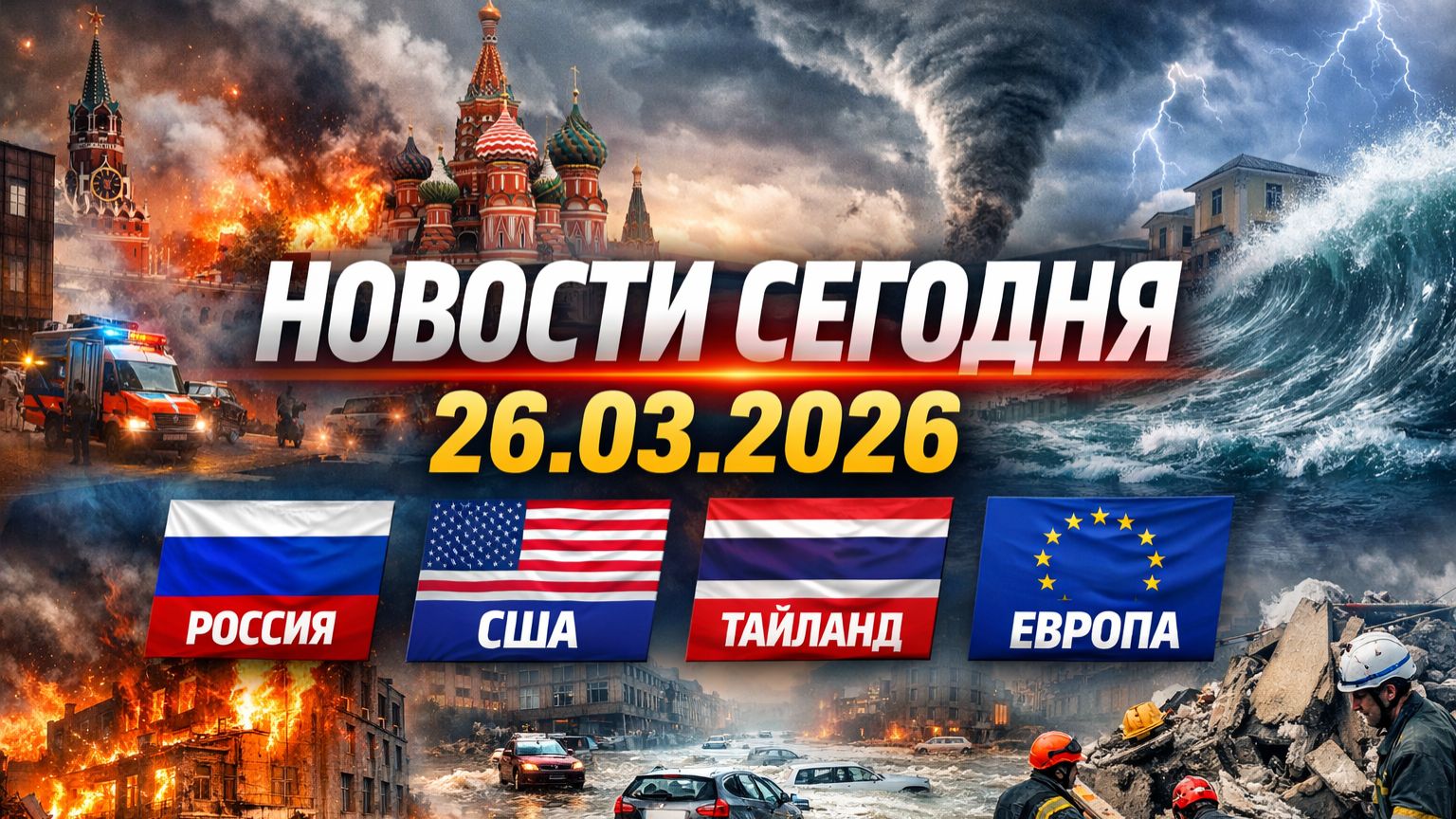 Экстренный вызов: Москва, катаклизмы и ЧП 26.03.2026