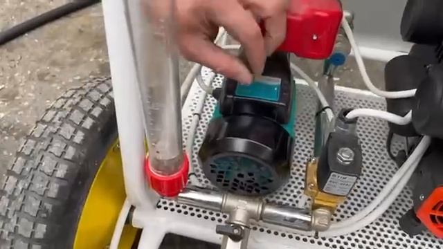 Штукатурная станция. Первый запуск. Водяной насос. Часть 3