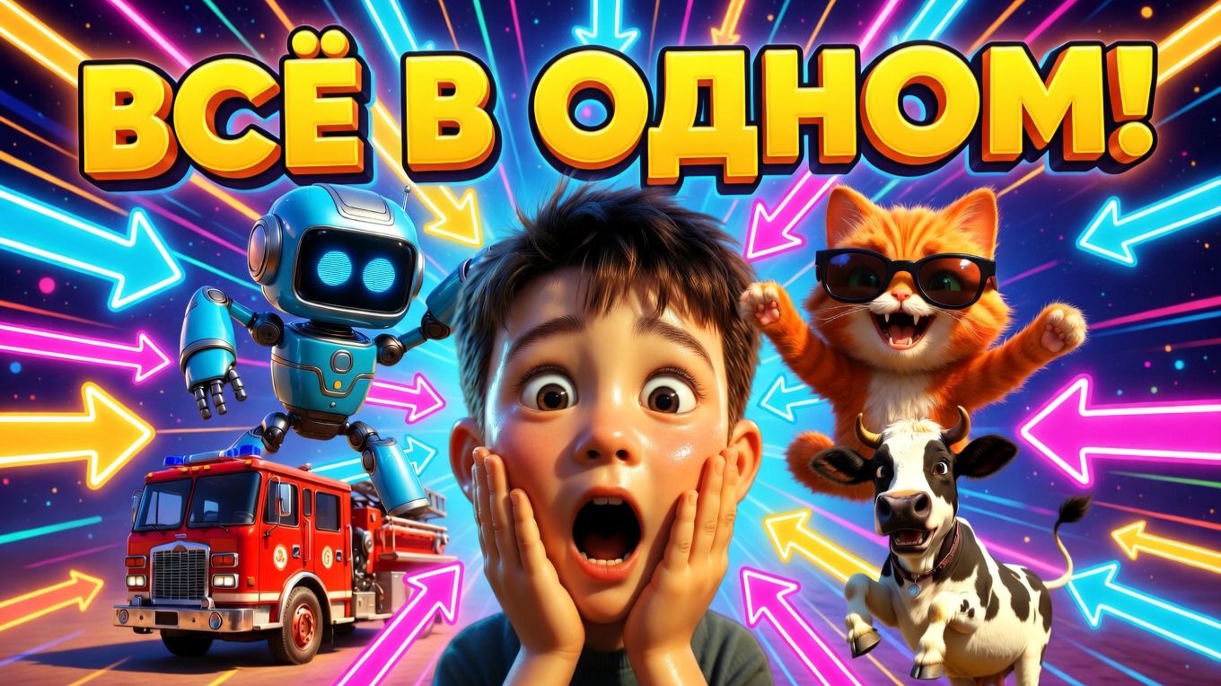 МУЛЬТ-СБОРНИК! 🐱 🚗🐶 Самые интересные истории для мальчиков и девочек!!!