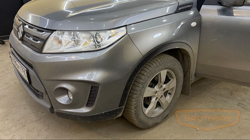 Чехлы на сиденья Suzuki Vitara 2 - экокожа с отделкой ромб.