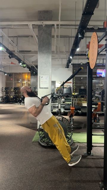 Плиометрическая тяга стоя в TRX (с ЦРС и без гашения эксцентрической нагрузки)