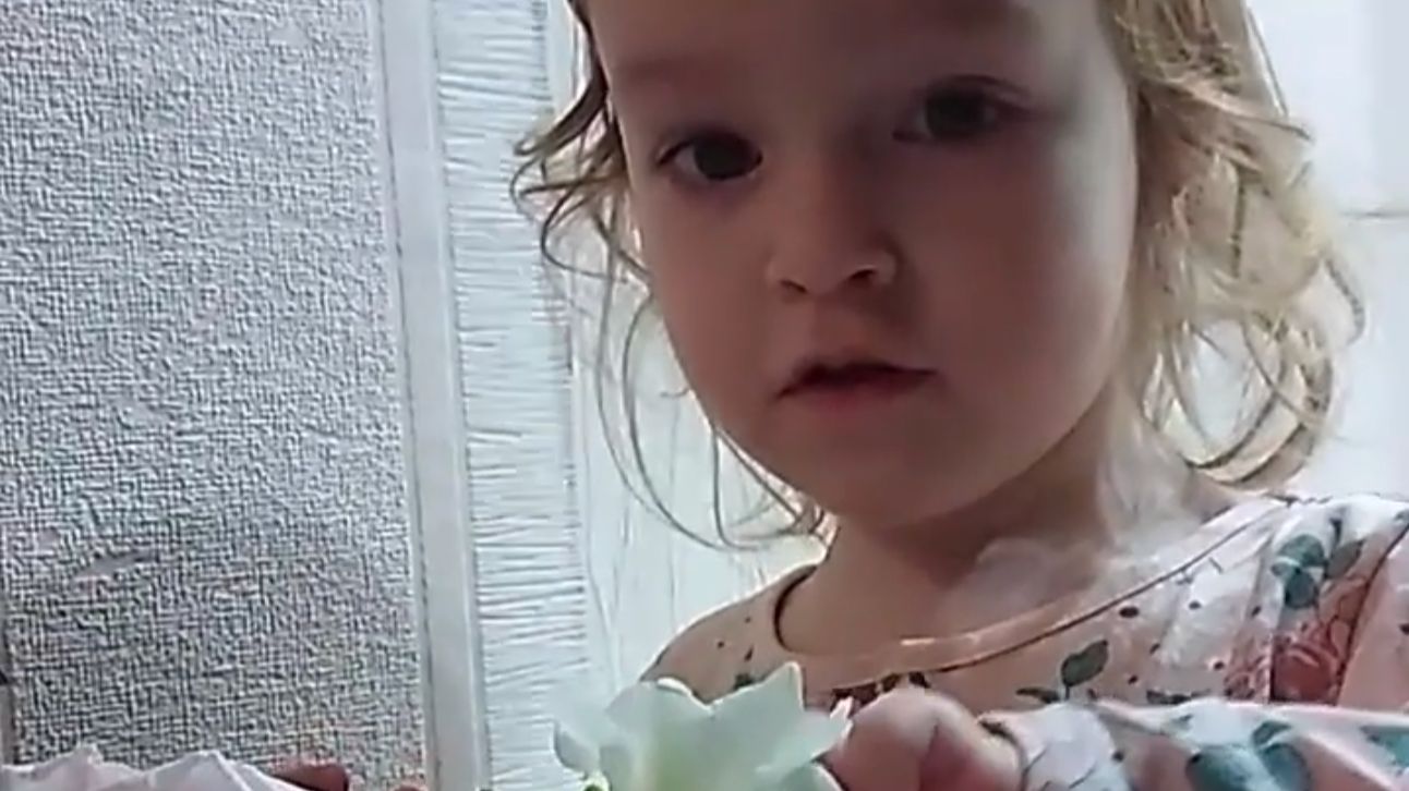 Аришка и цветы. Рассуждения про батарейки и соседей.