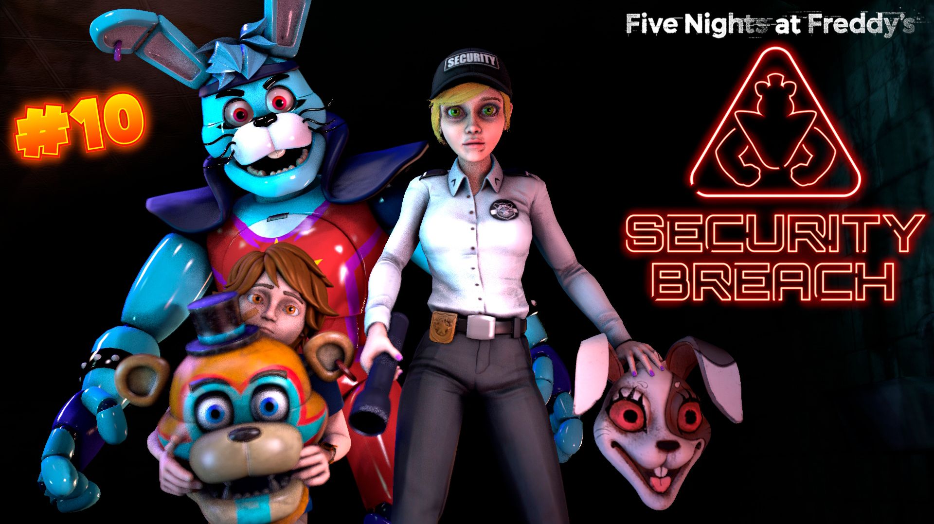 [FNAF SB] Грегори и Бонни спасли Ванессу от Вируса во FNAF Security Breach #10