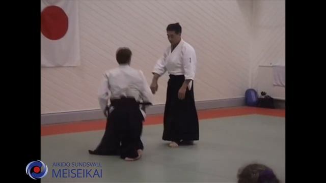 9.Aikido Morotedori Shihonage Shishiya Sensei Sandviken 2007
