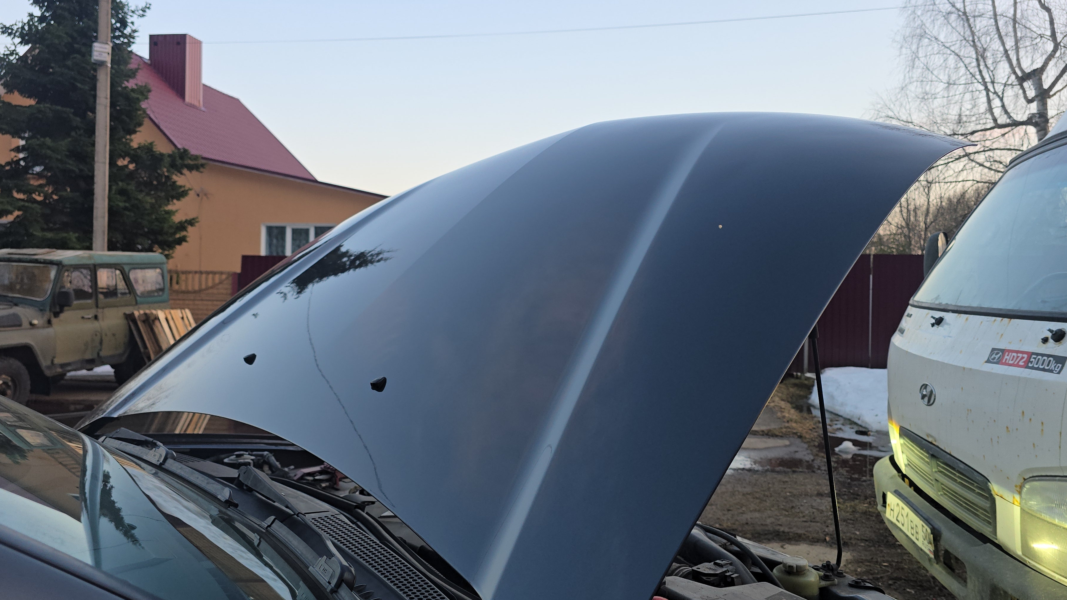 Капот с покраски