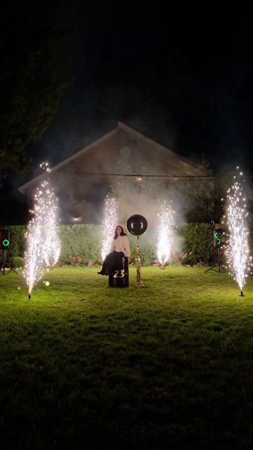 Танцующие фейерверки на День рождения. Организация салют шоу в СПб.