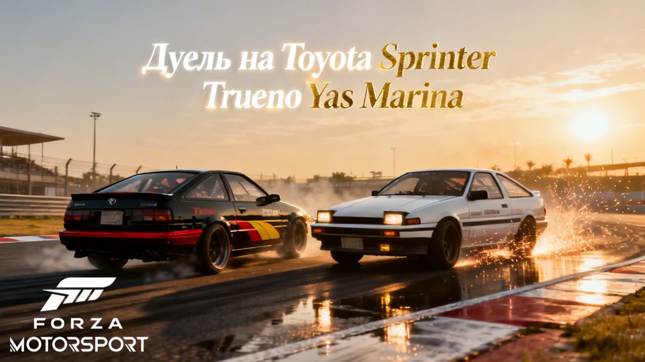 Легенда дрифта на кольце | Yas Marina | Toyota Trueno | Forza Motorsport