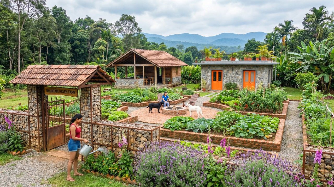 365-дневное путешествие талантливой девочки к созданию каменного дома и зеленой фермы своей мечты.