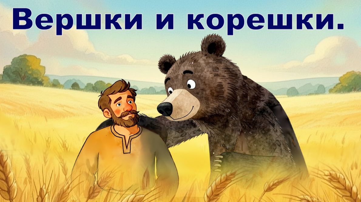 Вершки и корешки. Русская народная сказка. Мультик.