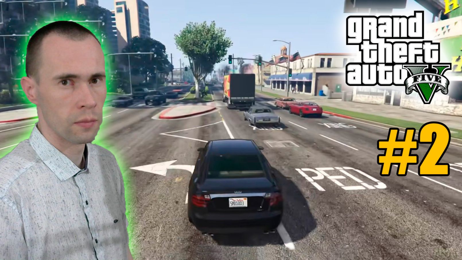 ДОГОНЯЮ ГРУЗОВИК. ЕДУ НА РАЗВАЛЮХЕ, НО ПОЧИНИЛИ БЕСПЛАТНО. ВЕЛОСИПЕД, КАПСЛОК, МАЙКЛ. ГТА 5 #2