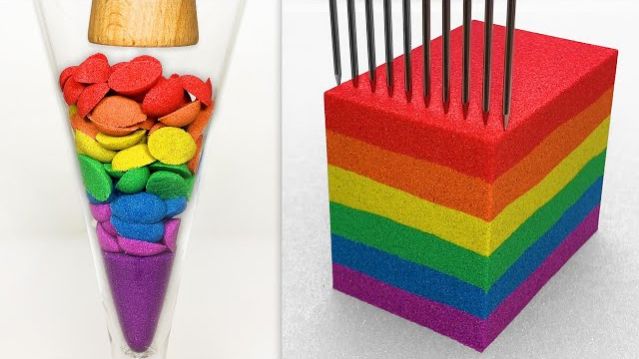 АСМР С КИНЕТИЧЕСКИМ ПЕСКОМ RELAXING СУПЕР РАССЛАБЛЕНИЕ РАЗНОЦВЕТНЫЙ SAND НЕ ОТОРВАТЬСЯ! РЕАКЦИЯ