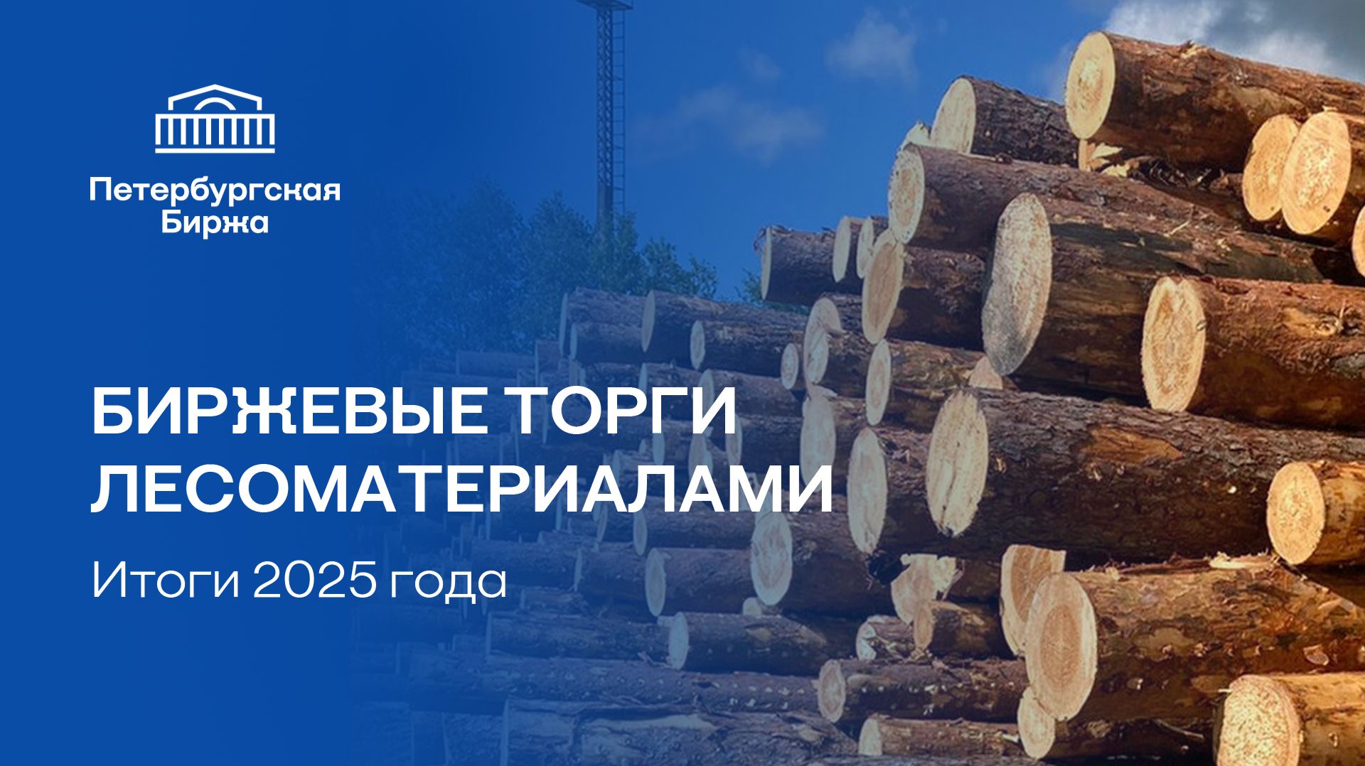 Биржевые торги лесоматериалами. Итоги 2025 года