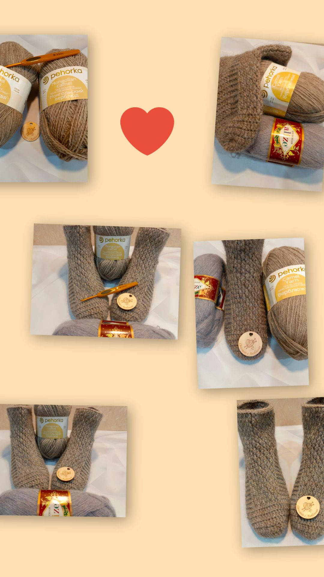 Видео обзор Носки из верблюжьей пряжи .