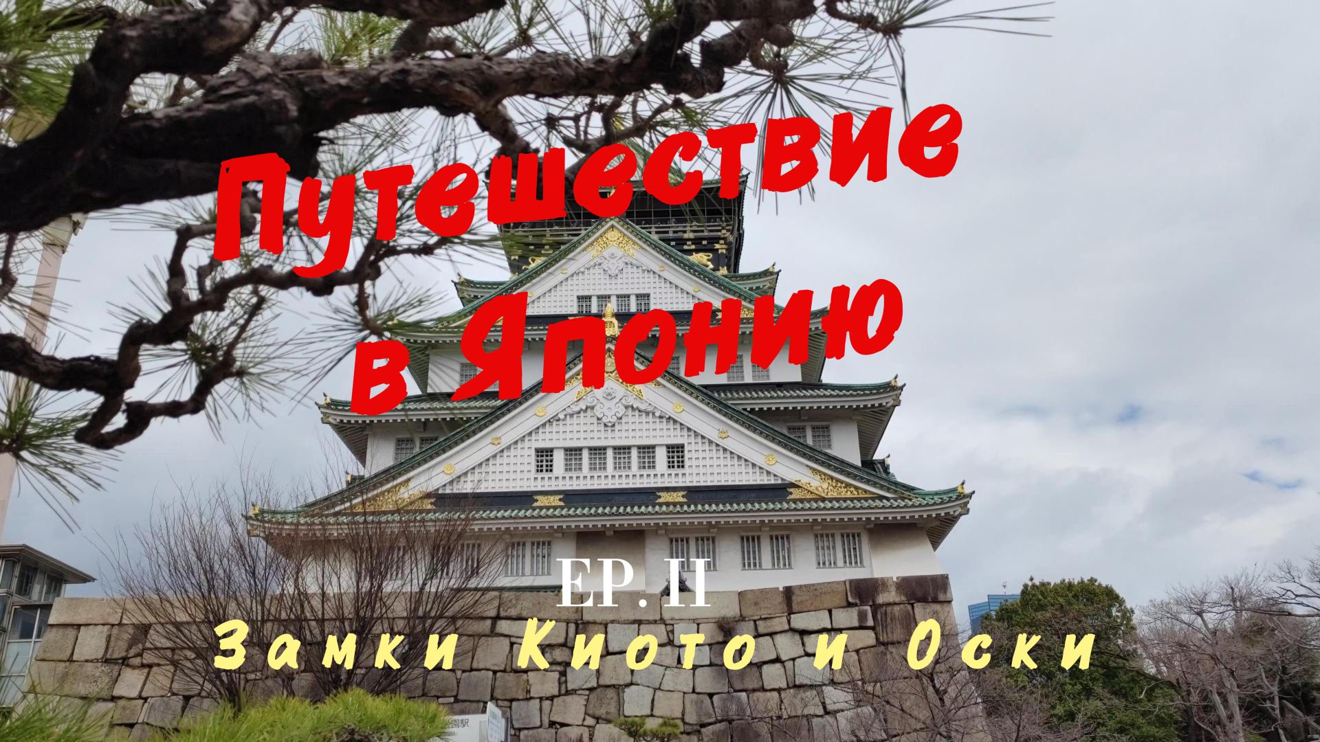 Замок Нидзё в Киото и замок в Осаке, Япония