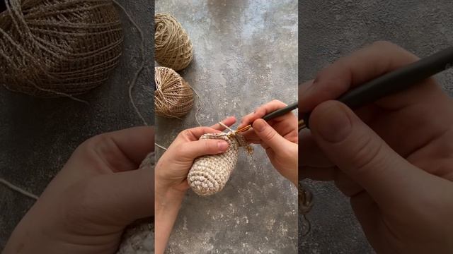 11. Основная деталь. Вязание восемнадцатого и девятнадцатого ряда