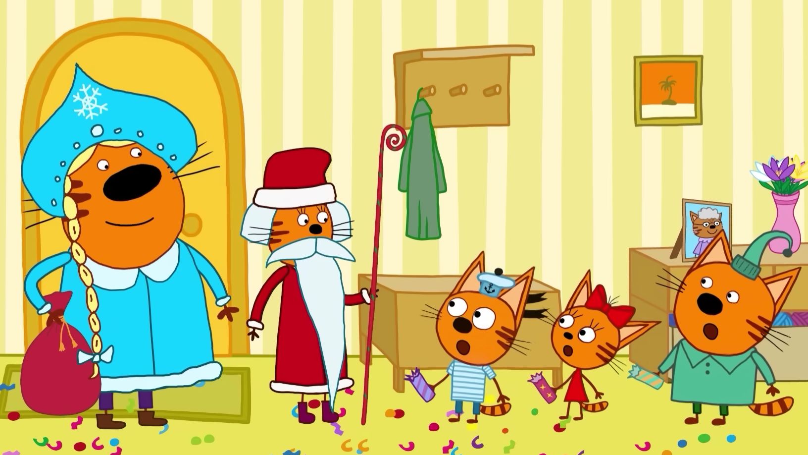 Три Кота Мультфильм | Спортивная поездка с котятами | Три Кота Мультик Смотреть | Развивающая игра