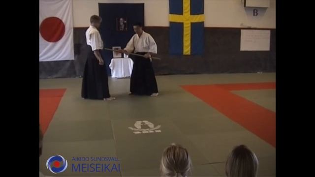 9.Aikido Jo No Tebiki Ai Hanmi Ikkyo Omote Shishiya Sensei, Sundsvall unknown year
