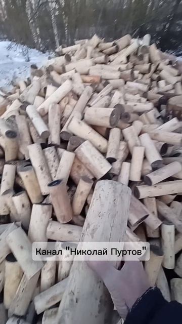 Заготовка симпатичных дровишек👍🙂