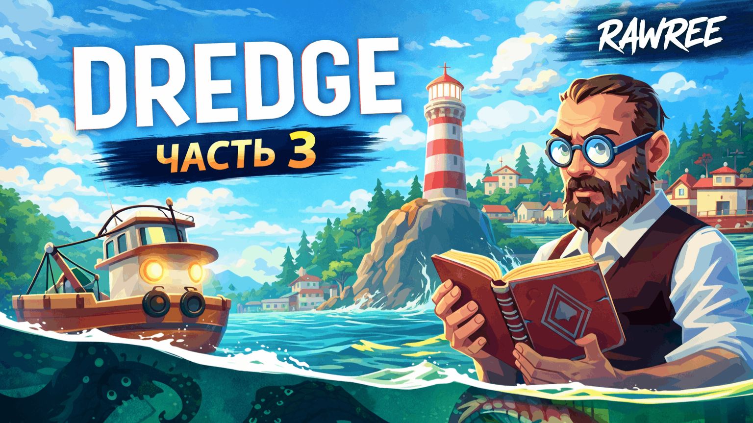 Коллекционер Dredge c ГЛУБОКОуважаемыми подписчиками. Или рыбалка с Rawree на стриме. Часть 3