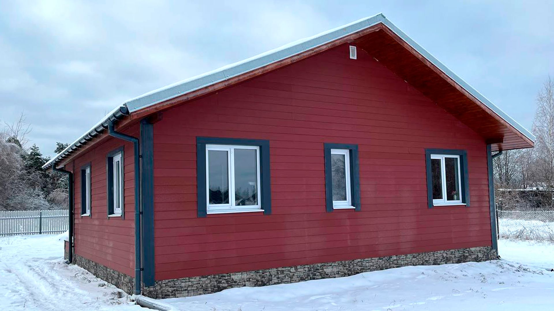 Отзыв от заказчицы. Одноэтажный каркасный дом 10м х 10м по проекту «Смит»