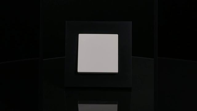 Рамка Werkel Slab черный матовый W0012908 + выключатель Werkel белый матовый W1110061