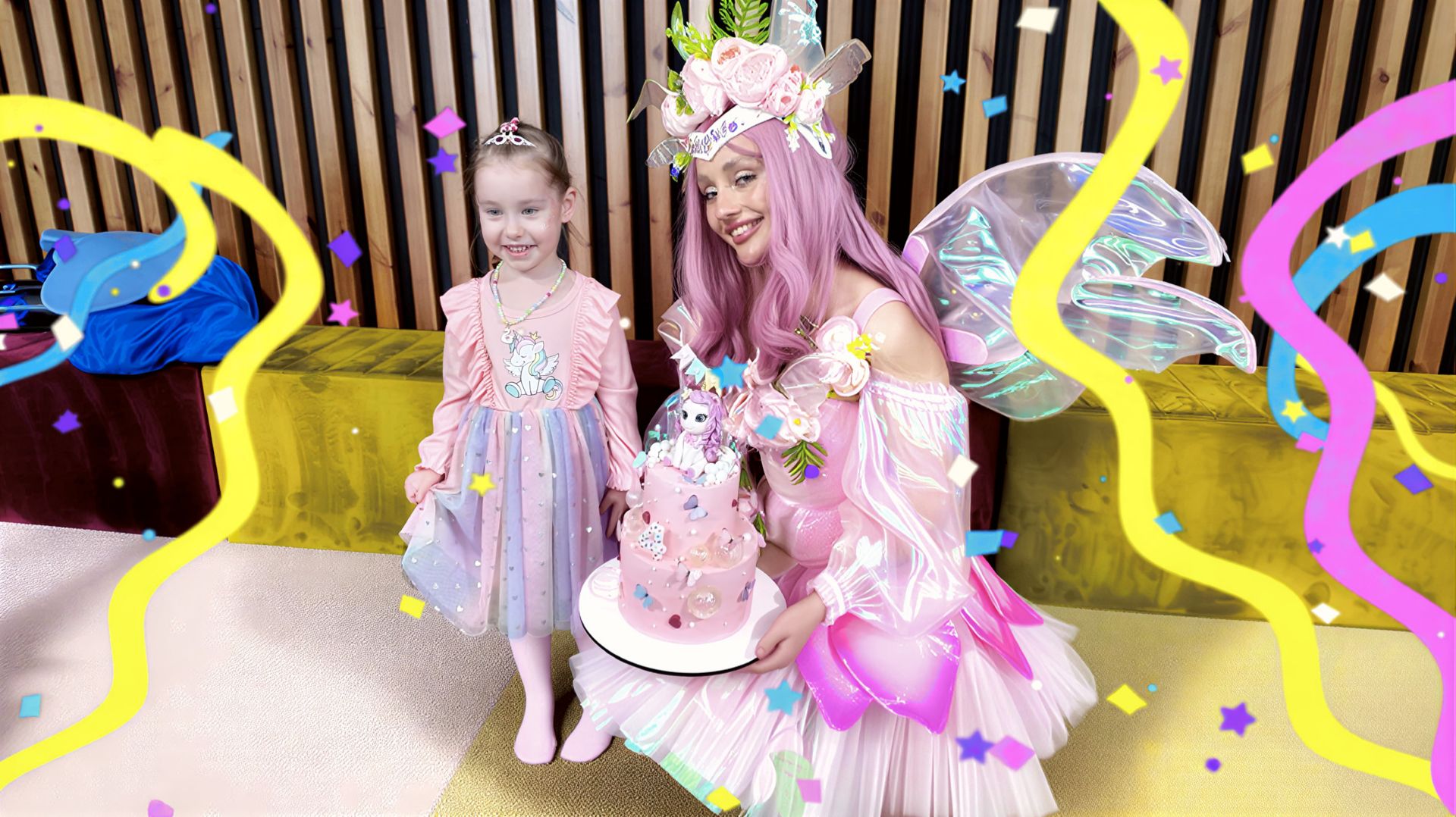 Насте 4 года! 🎂✨ Фея, фокусник, фольга-шоу и пиньята 🪅