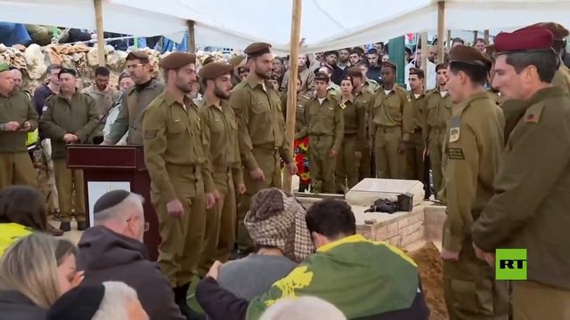 جنازة جندي إسرائيلي قتل في لبنان