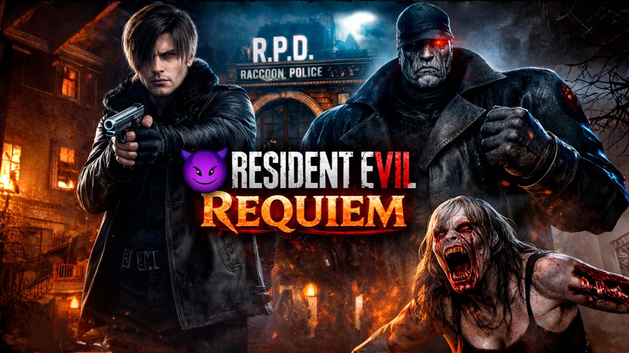 Resident Evil Requiem #8 — РАКУН СИТИ, ПРИЮТ УЖАСА И ТИРАН В ЛИЦО
