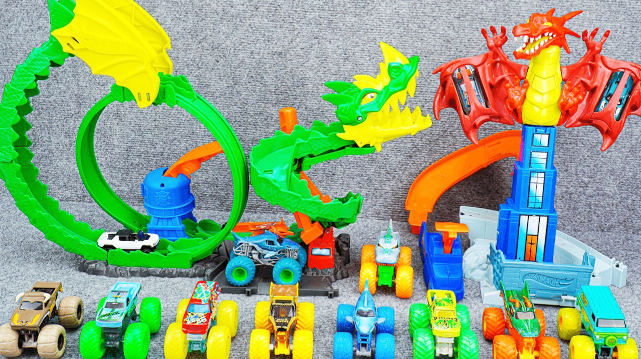 Мультики для детей. Яркие машинки Монстр - траки Hot Wheels 🤯🔥 Смотреть мультики для малышей.