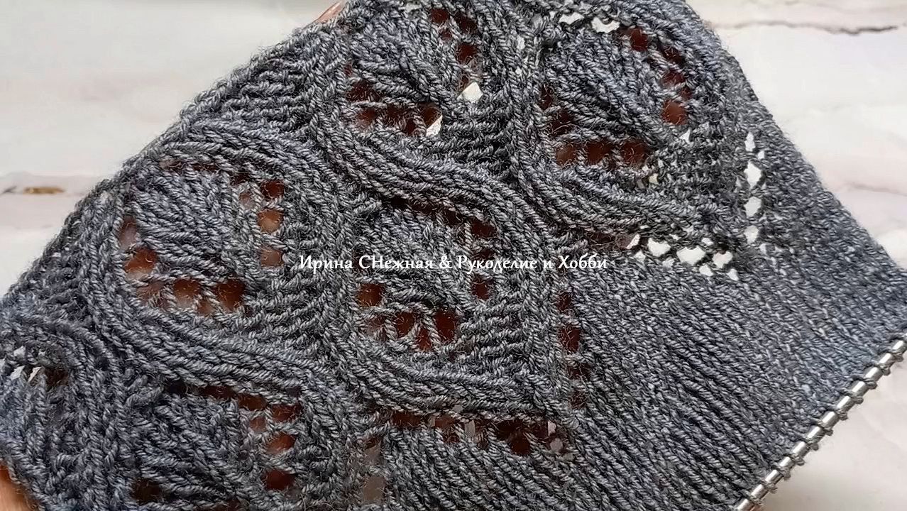 ЭТО ОЧЕНЬ КРАСИВО!!! ОФОРМЛЕНИЕ ЛИСТЬЯМИ ПО НИЖНЕМУ КРАЮ ИЗДЕЛИЯ - ВЯЖЕМ ПО СХЕМЕ!!!