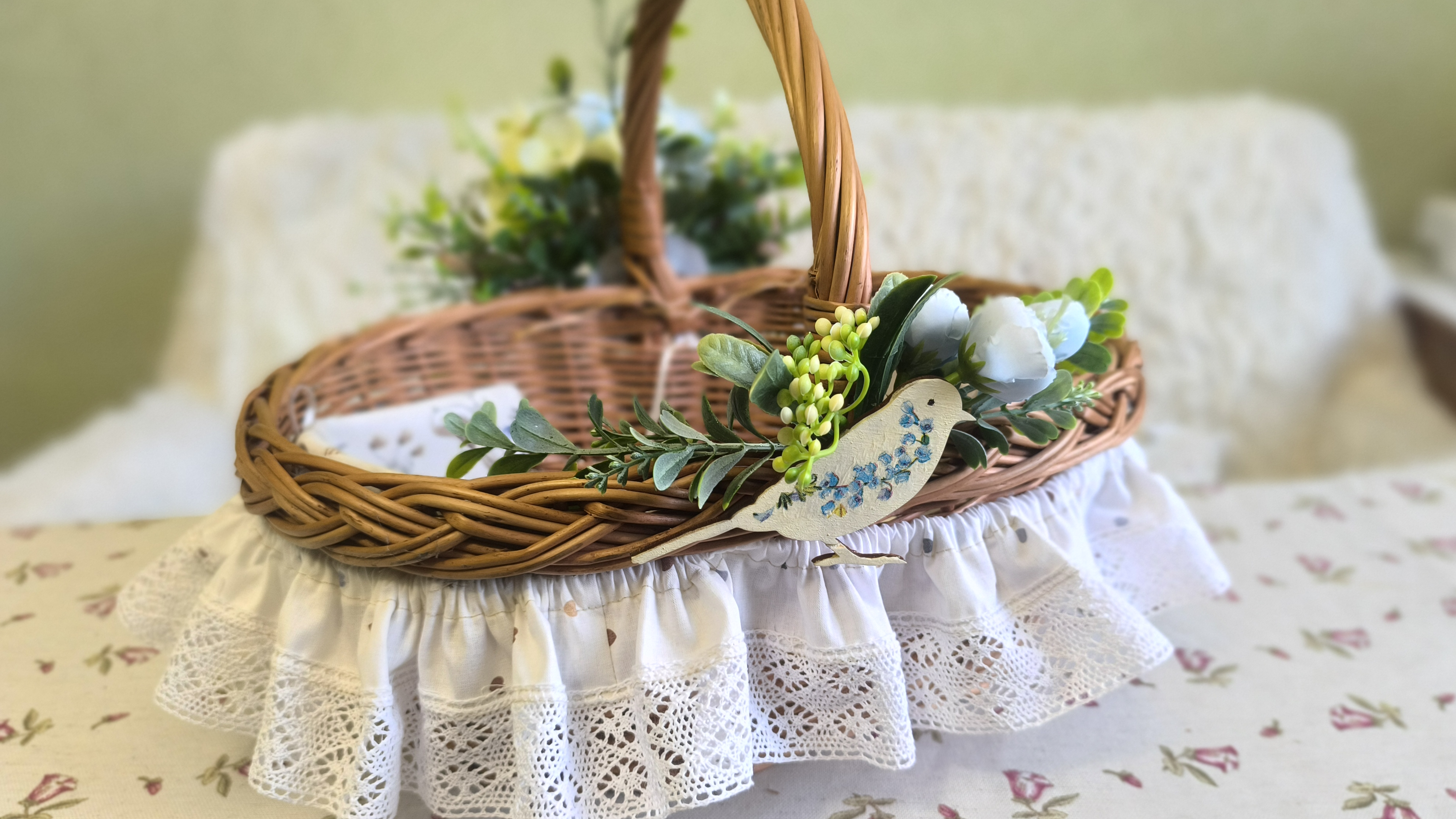Украшаю пасхальную корзину!