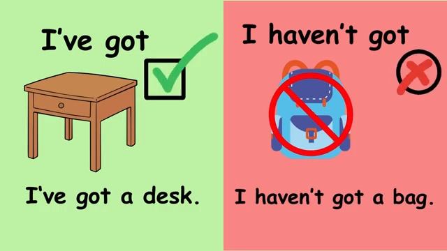 Ive got I havent got