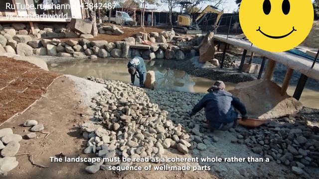 Мужчины строят традиционный японский сад 3 года — полный процесс от начала до конца 🌿🏯