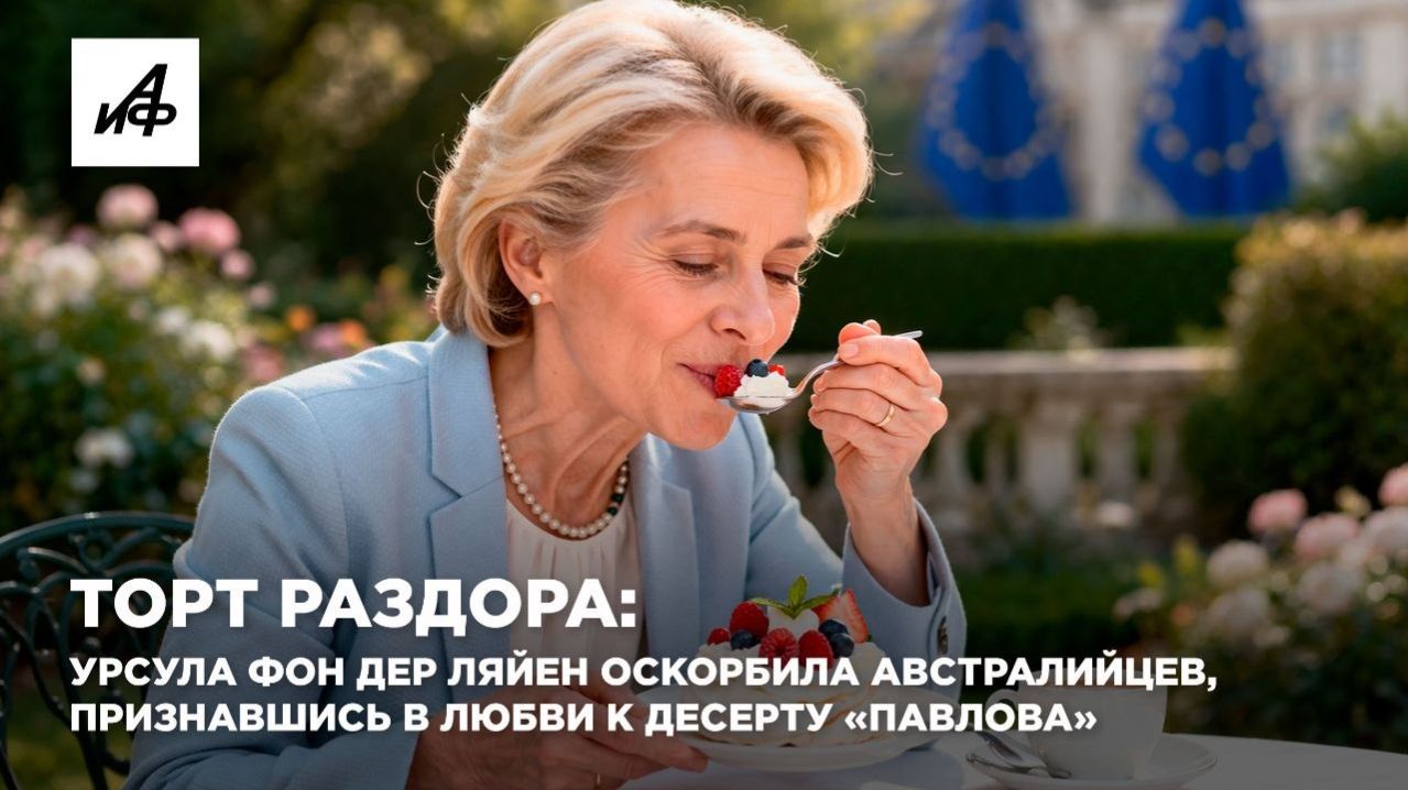 Торт раздора: Урсула фон дер Ляйен оскорбила австралийцев, признавшись в любви к десерту «Павлова»