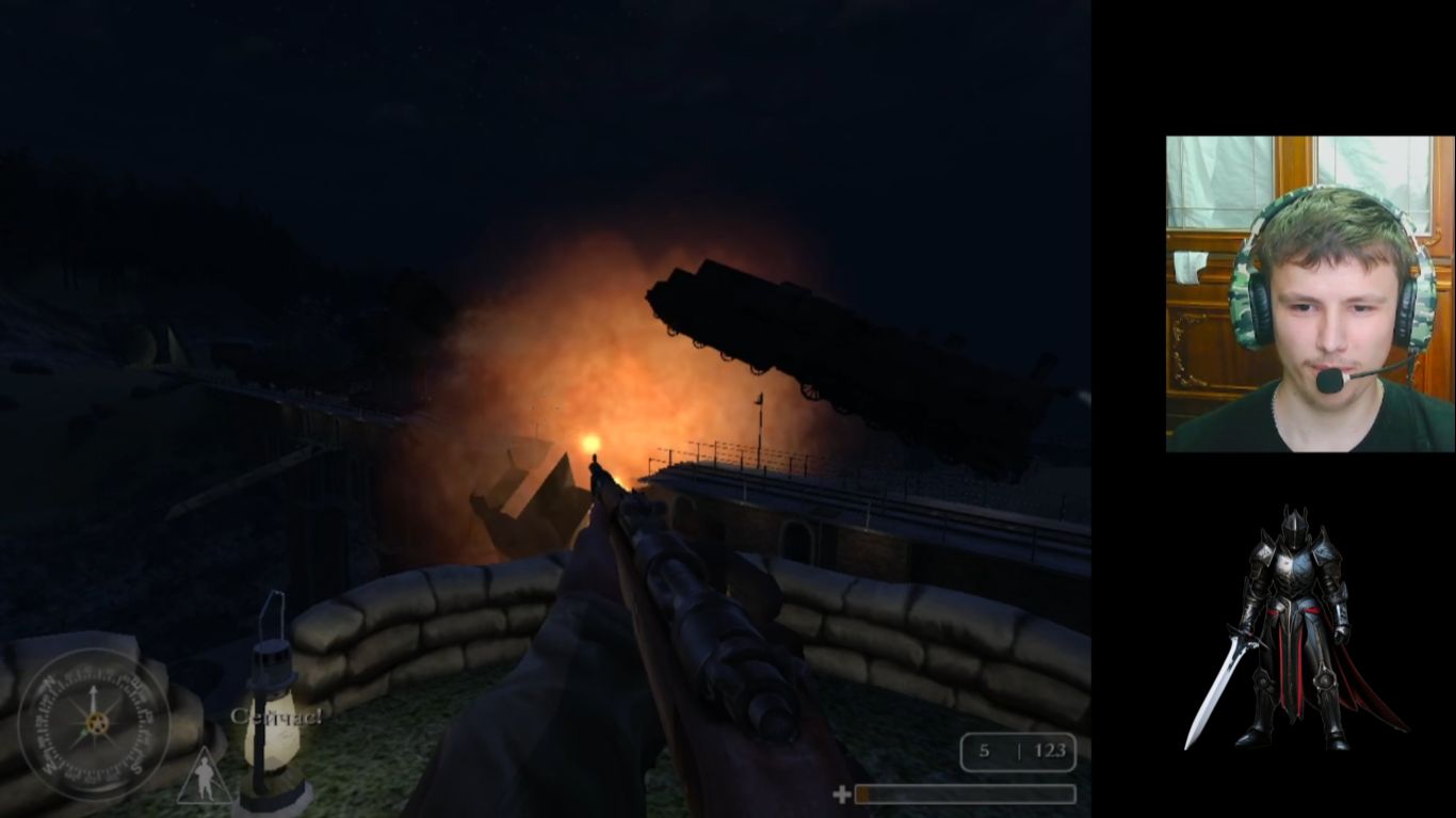 тёмный рыцарь прошёл 2 ур. интересных в Call of Duty. 12 серия.