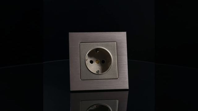 Рамка Werkel Aluminium шампань W0011711 + розетка Werkel шампань W1171011