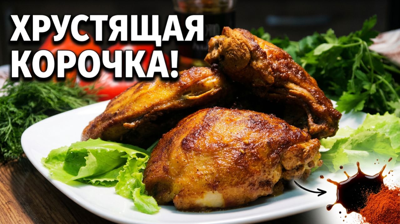 Куриные бедра в духовке с хрустящей корочкой