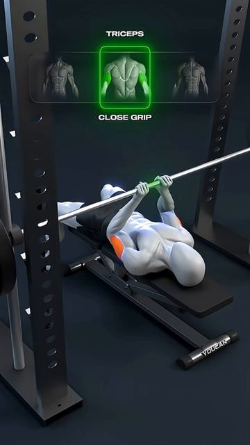 5 вариантов упражнений на тренажёре Смита для тренировки грудных мышц и трицепсов.