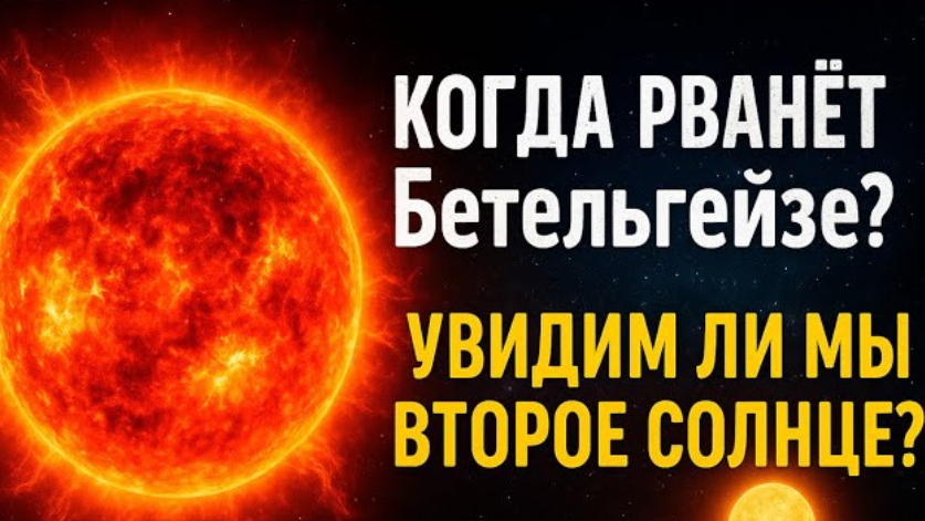 Когда рванёт БЕТЕЛЬГЕЙЗЕ? 🔥 Смерть звезды, которую мы увидим днём! Второе солнце на небе?