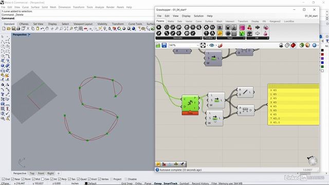 018 - Equal spacing along a curve for linkages