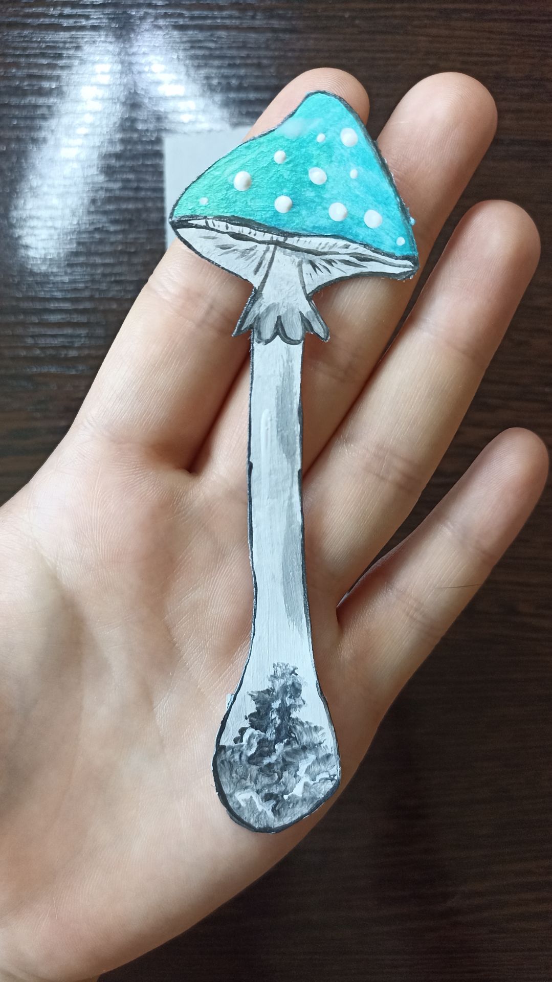 Закладка для книги в виде грибочка