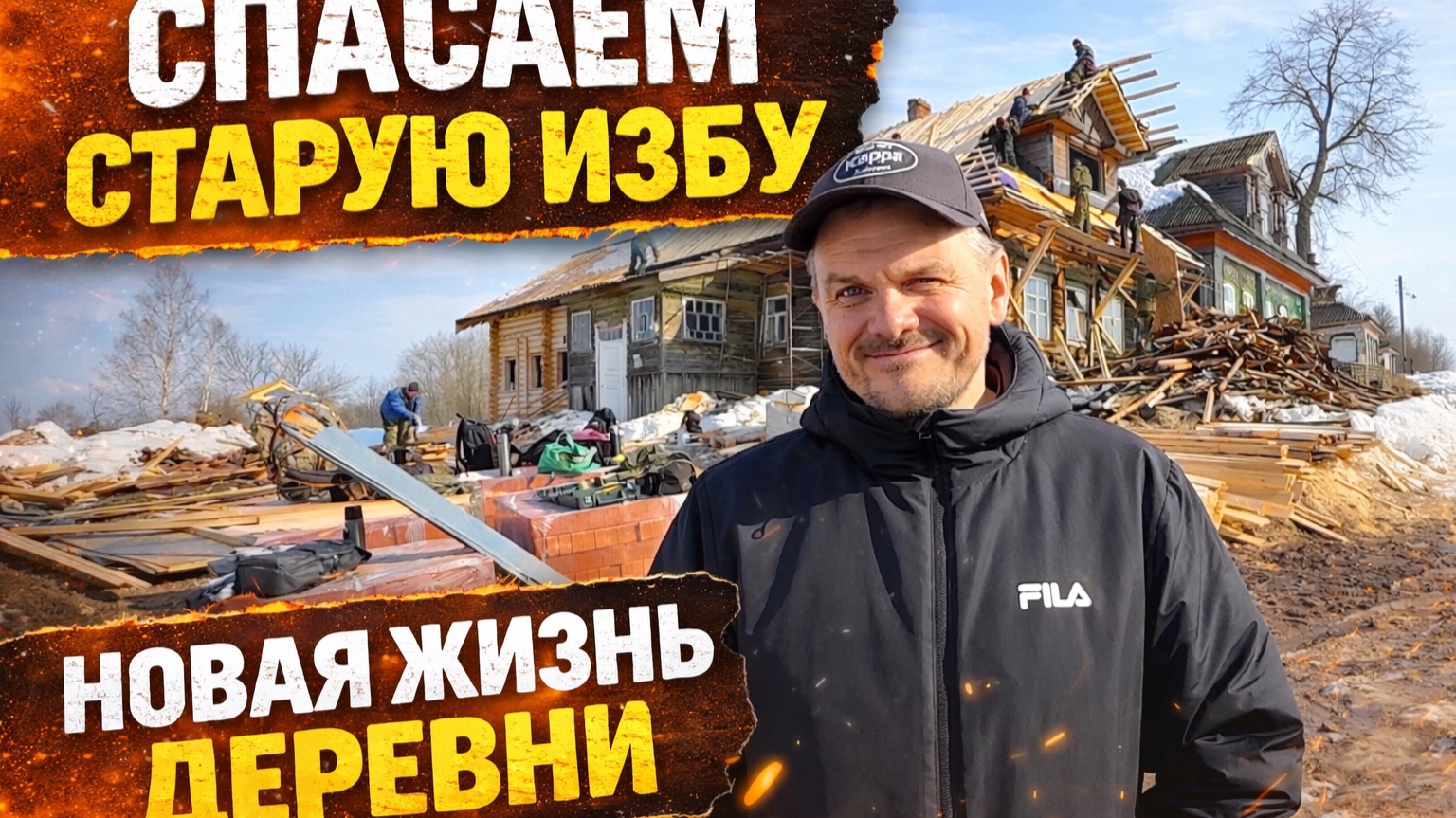 Новый хозяин дома в Чубуково. Возрождение деревни и реконструкция избы. Часть 1