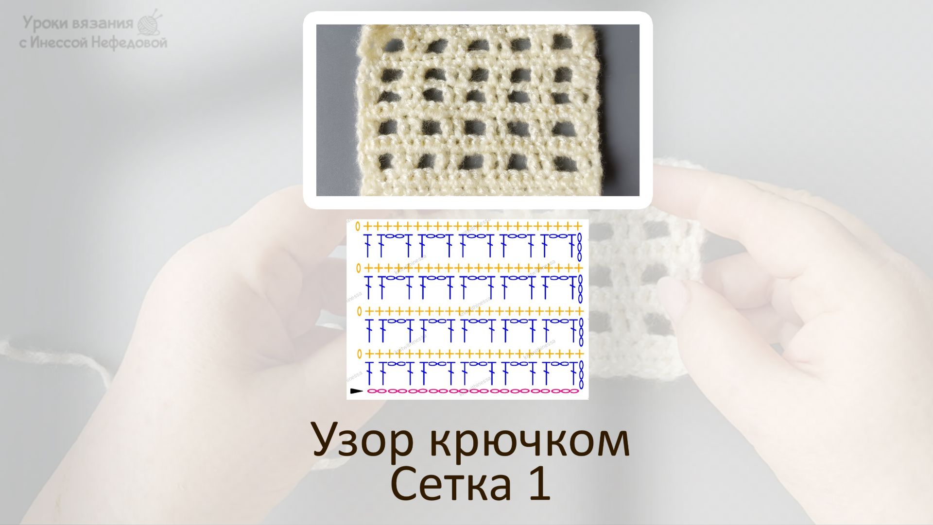 Как вязать сетку крючком